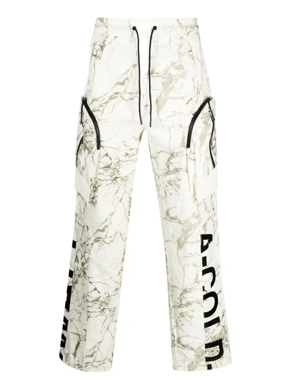 A-COLD-WALL* Overset Tech Marbled Trousers - White