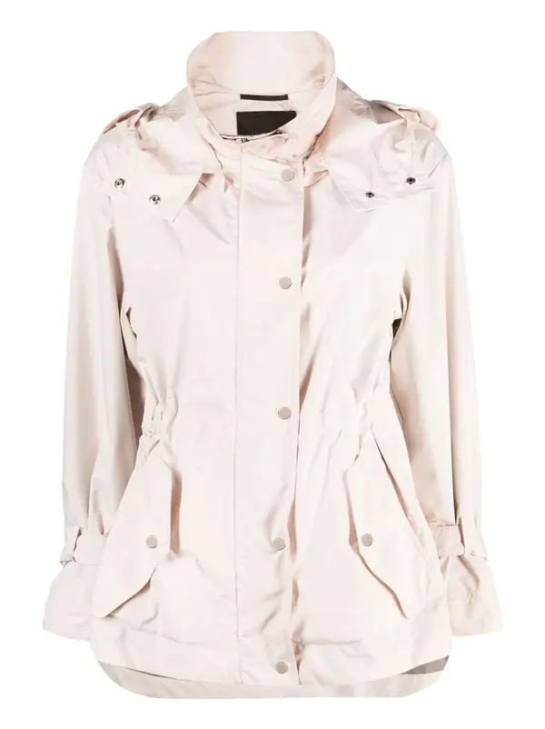 MOORER Hooded Parka Coat - Neutrals