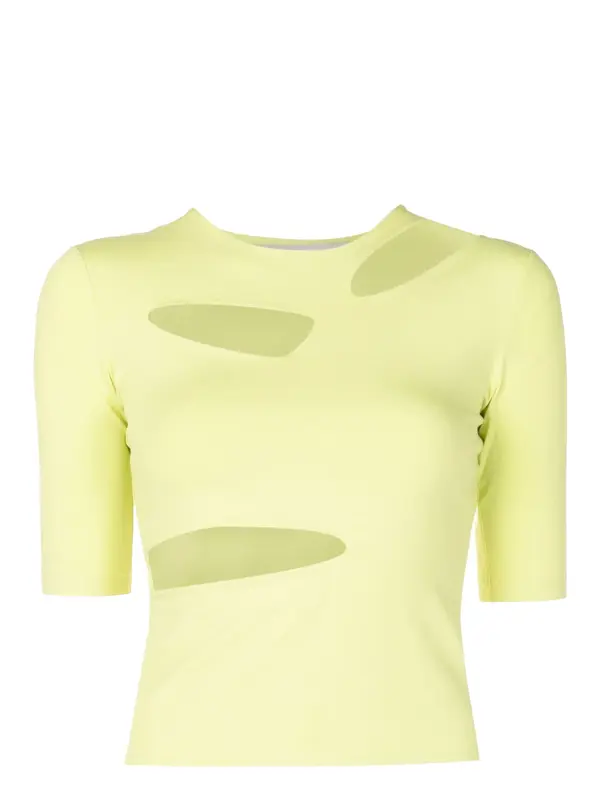 GLORIA COELHO Cut-out T-shirt - Green