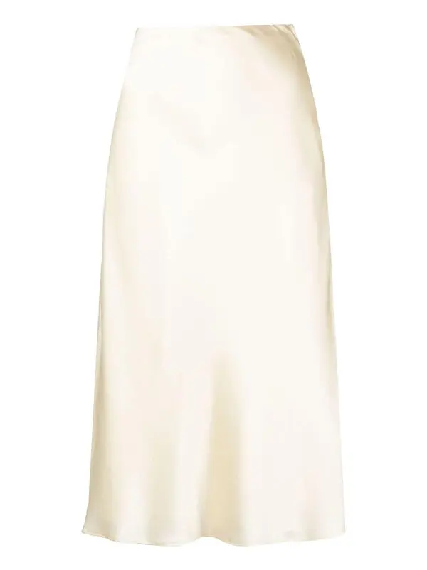REJINA PYO Viola Satin Midi Skirt - Yellow