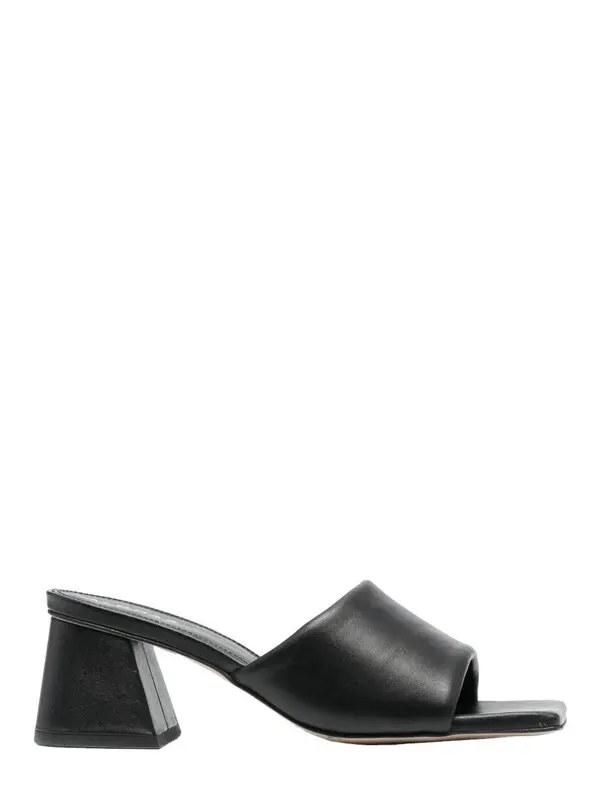 ALOHAS Brushed Open-toe Sandals - Black