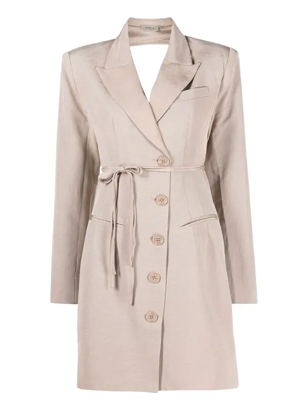 GESTUZ Cut-out Blazer Dress - Neutrals