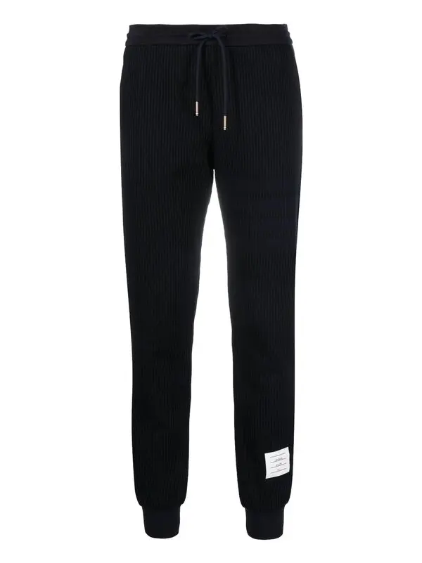 Thom Browne Seersucker Track Pants - Blue