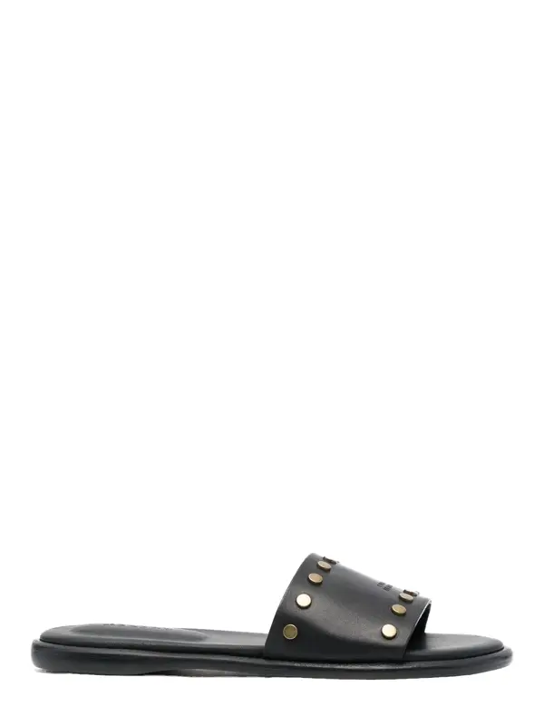 Isabel Marant Vikee Studded Slides - Black