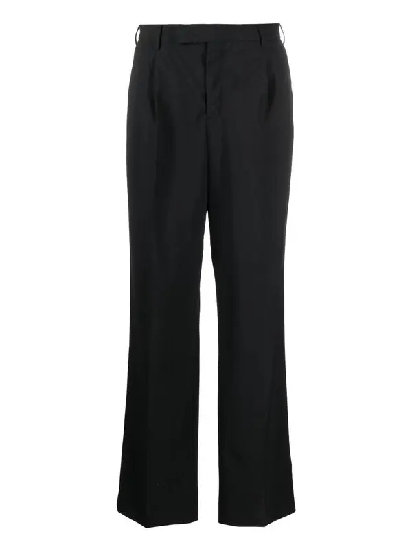 PT TORINO High-waisted Tailored Trousers - Black