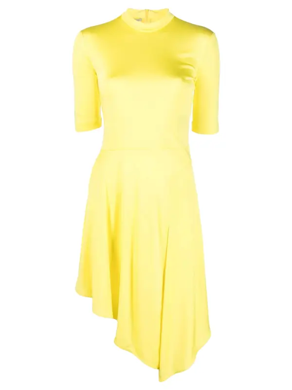 Stella McCartney Asymmetric-hem Dress - Yellow
