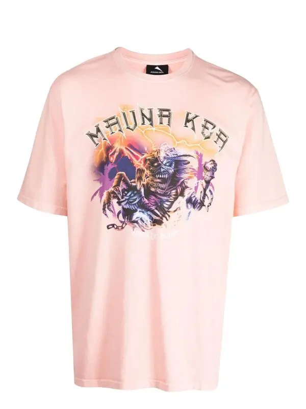 MAUNA KEA Logo-print Cotton T-shirt - Pink