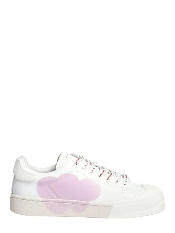 Marni Graphic Print Low Top Sneakers - White