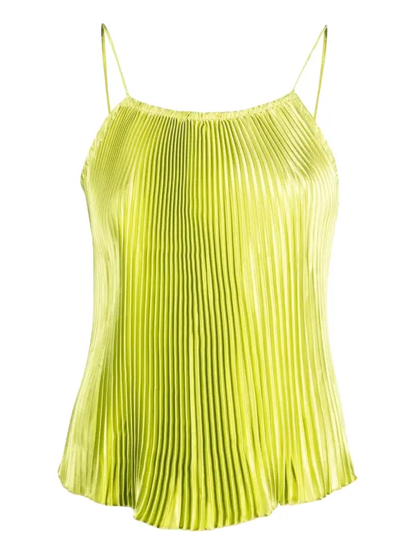L'IDEE Fully-pleated Blouse - Green