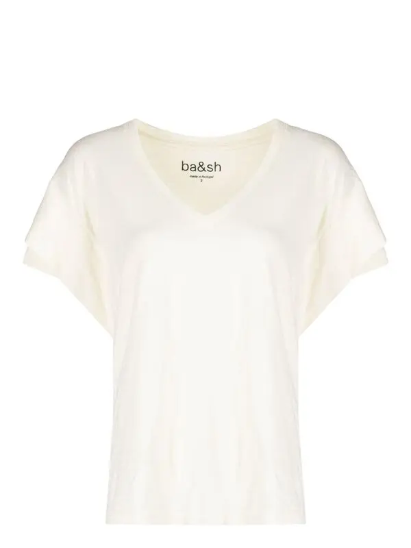 Ba&sh Viny V-neck T-shirt - White