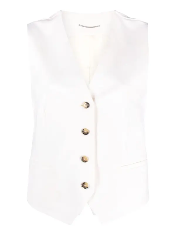 PT TORINO Tailored Waistcoat - Neutrals