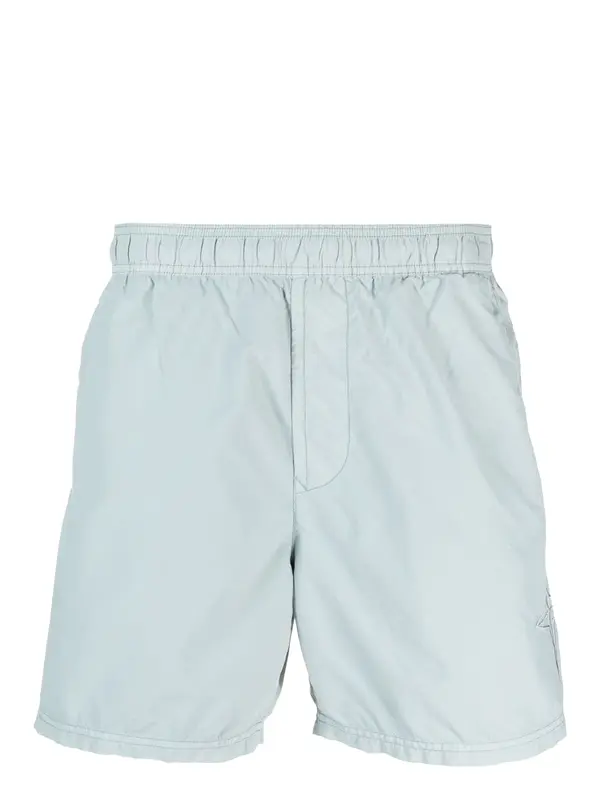 Stone Island Logo-print Track Shorts - Blue