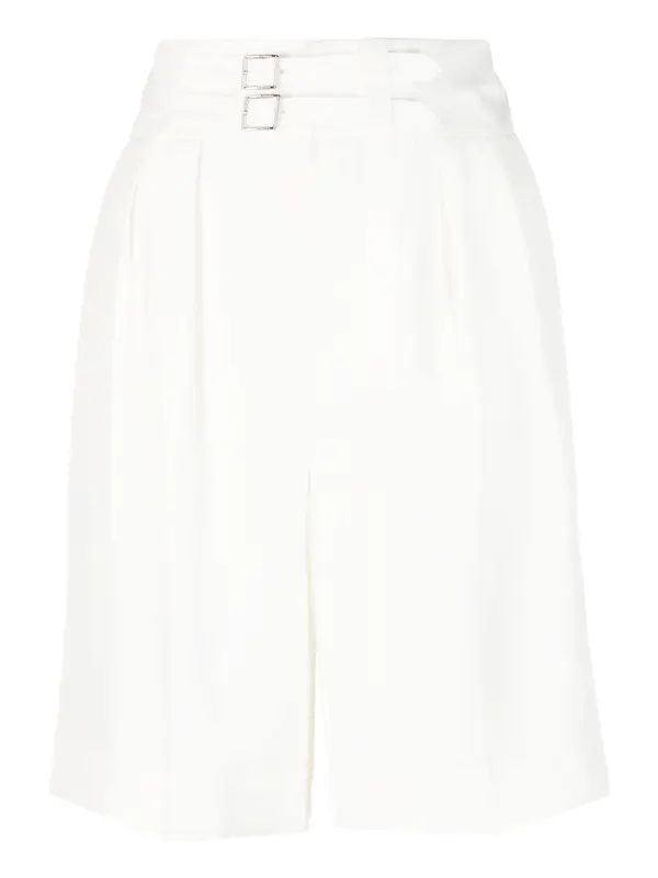 Ralph Lauren Francine Silk Shorts - White