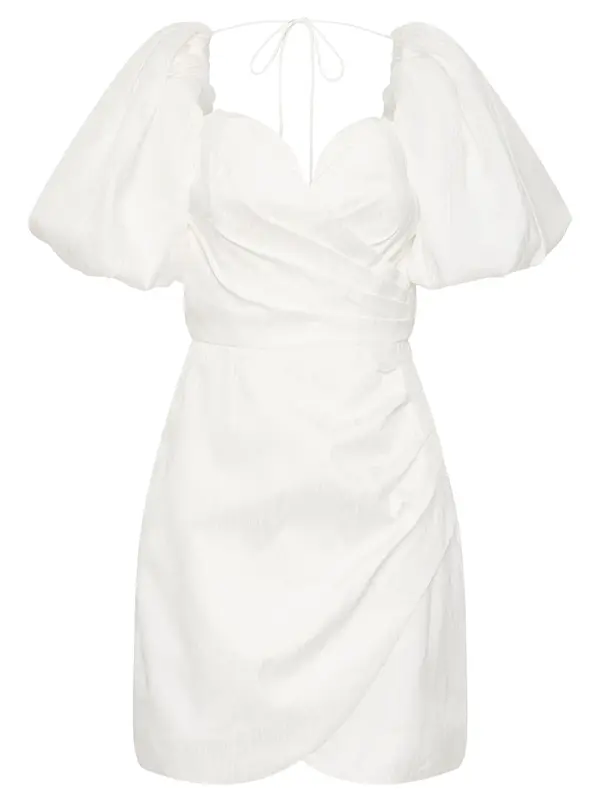 Rebecca Vallance Chene Mini Dress - White