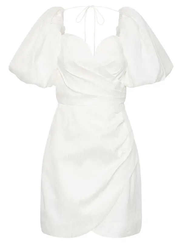 Rebecca Vallance Chene Mini Dress - White