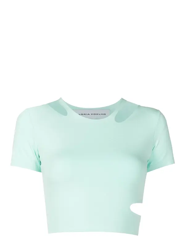 GLORIA COELHO Cropped Top - Green