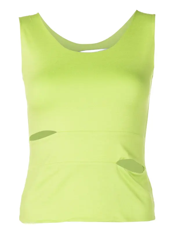 GLORIA COELHO Cut-out Tank - Green