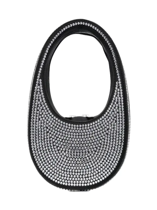 Coperni Swipe Rhinestone-embellished Mini Bag - Black