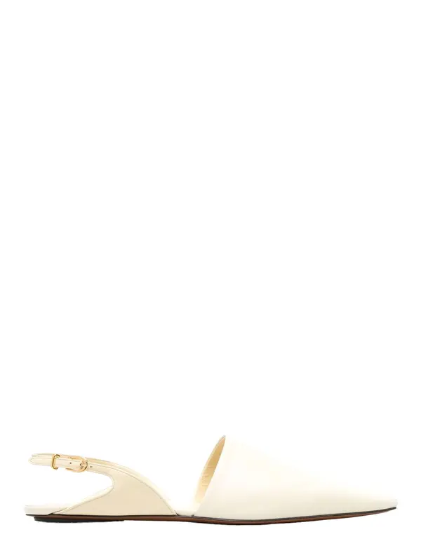 Nanushka Square-toe Slingback Mules - Neutrals