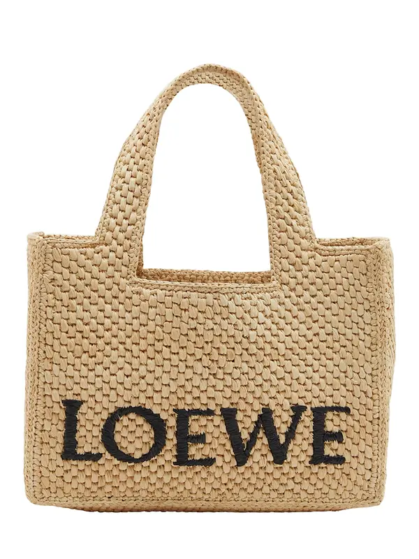 Loewe X Paula's Ibiza Small Raffia Tote Bag - Beige