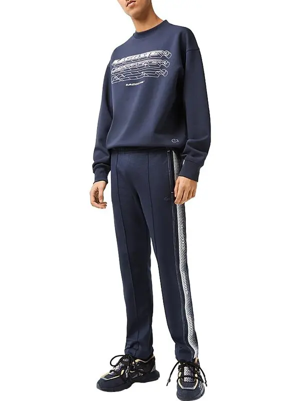 Lacoste Regular Fit Pique Track Pants - Blue