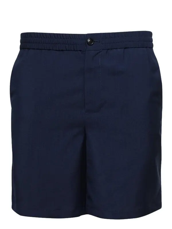 Ami Elasticated Waist Shorts - Nautic Blue
