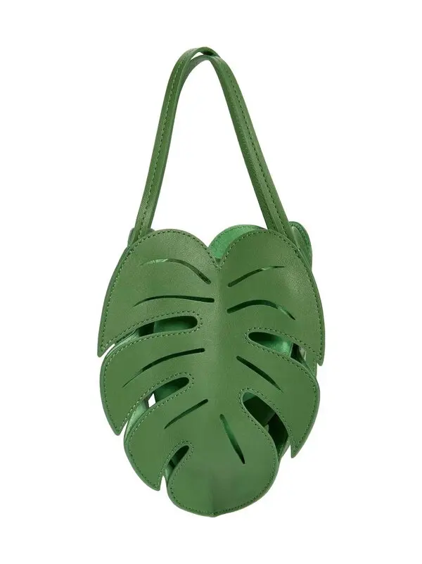 Staud Palm Leather Tote - Leaf