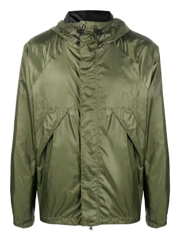 Aspesi Drawstring-hood Windbreaker Jacket - Green