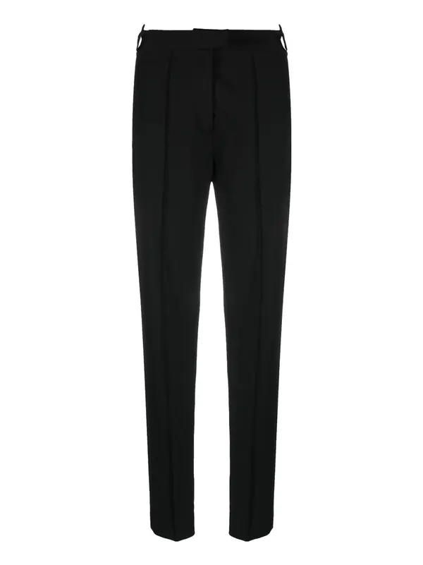 NENSI DOJAKA Cut-out Slim-fit Trousers - Black