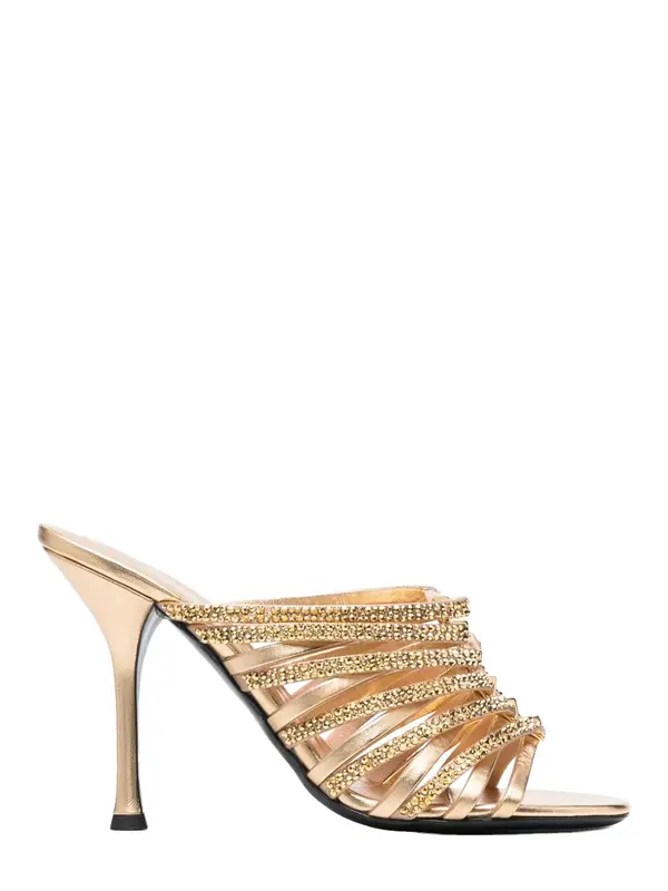 Valentino Garavani Strappy Mules - Gold