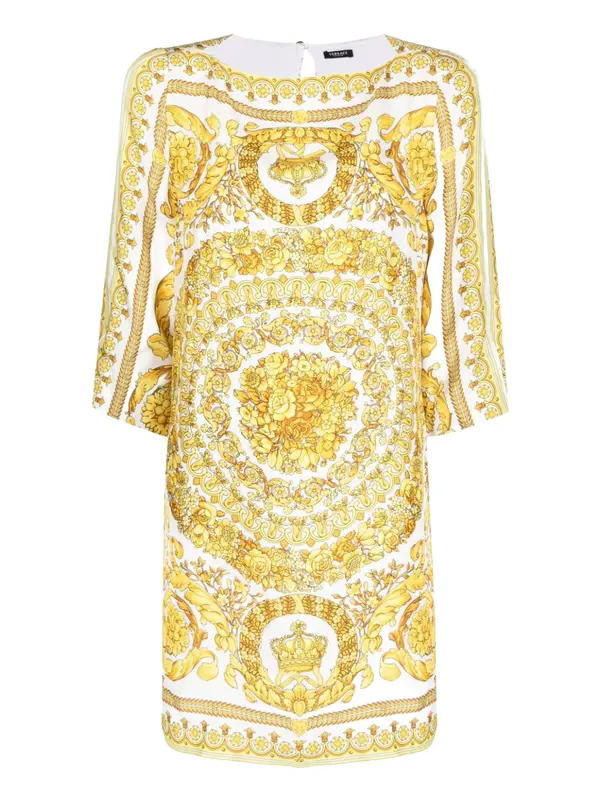 Versace Barocco-print Blouse - White