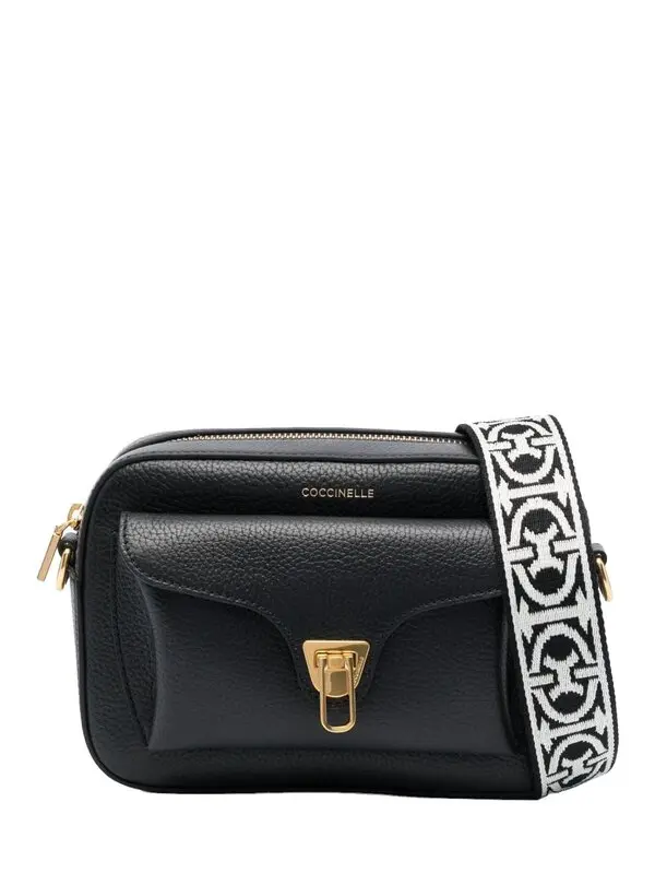 COCCINELLE Beat Soft Leather Crossbody Bag - Black