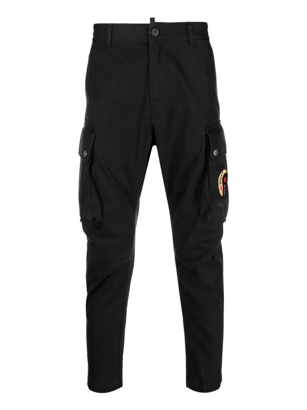 Dsquared2 Tapered-leg Cargo Pants - Black