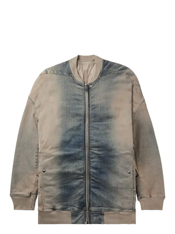 Rick Owens Cotton-blend Bomber Jacket - Neutrals