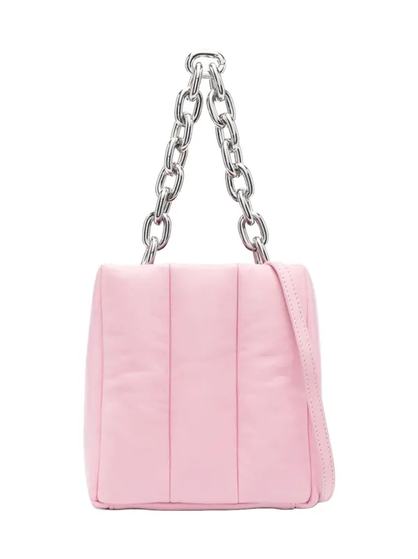 STAND STUDIO Quilted Chain-link Tote Bag - Pink
