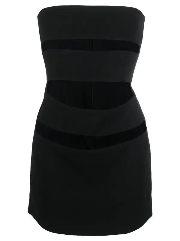 MONOT Cut-out Tube Dress - Black