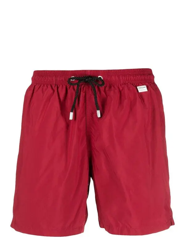 MC2 SAINT BARTH Logo-patch Swim Shorts - Red