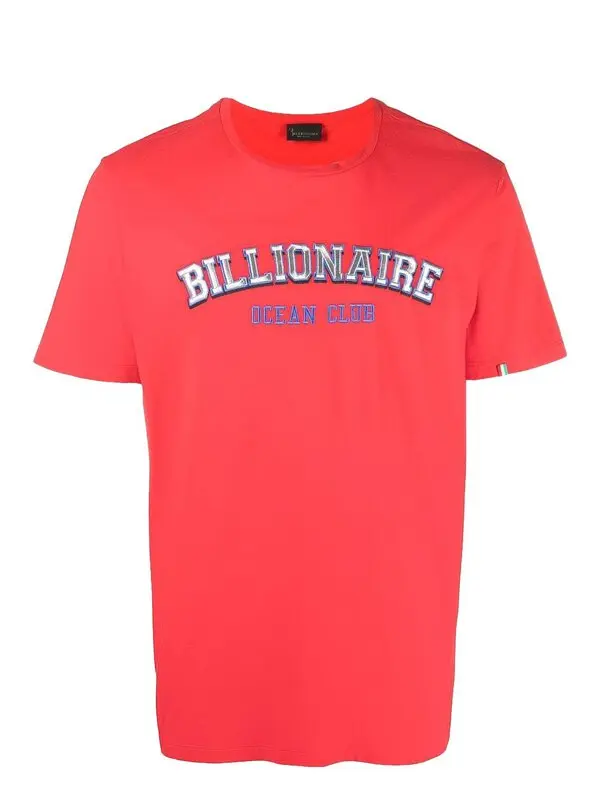 BILLIONAIRE Logo-print T-shirt - Red