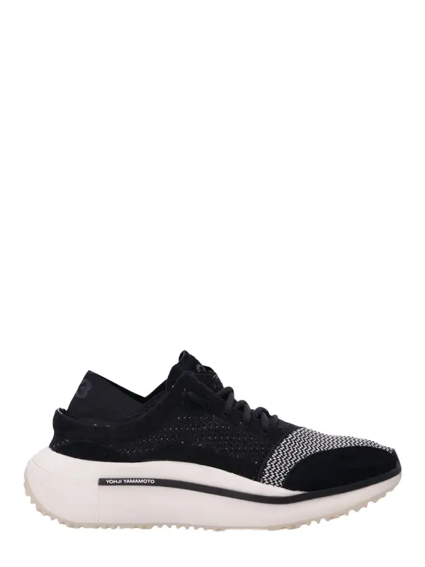 Y3 Qisan Knitted Low-top Sneakers - Black