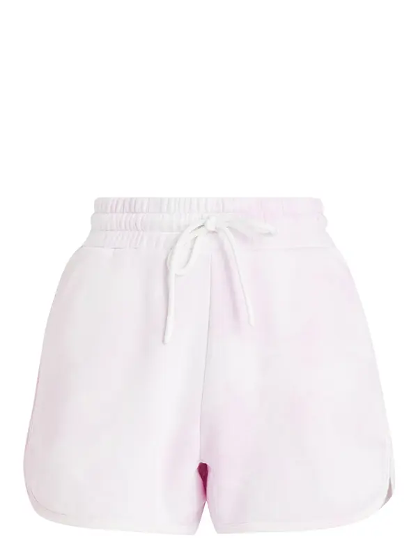 Maje Flocked Tie-dyed Fleece Shorts - Lilac