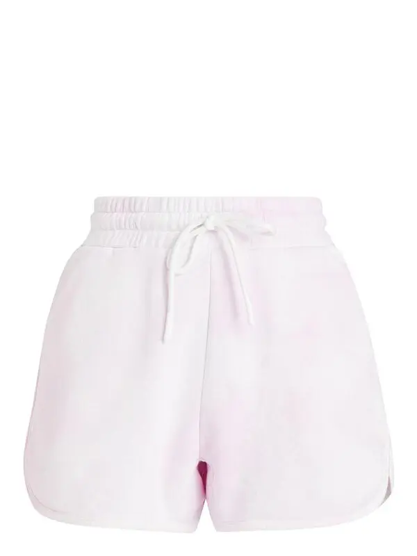Maje Flocked Tie-dyed Fleece Shorts - Lilac