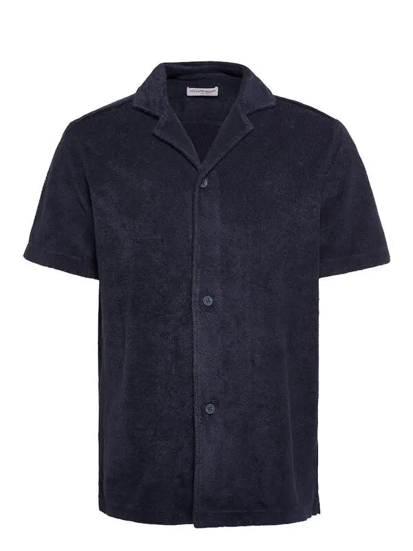 Orlebar Brown Howell Terry Cotton Shirt - Blue