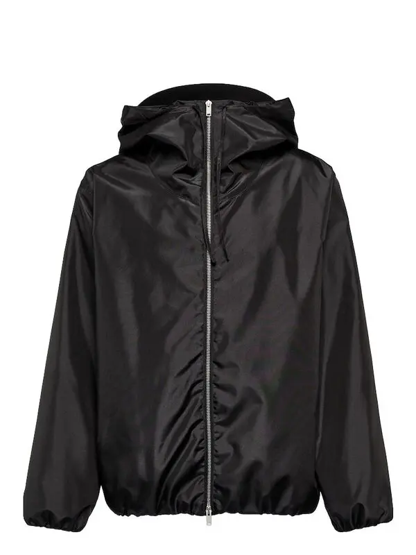 JIL SANDER Embellished Raincoat - Black