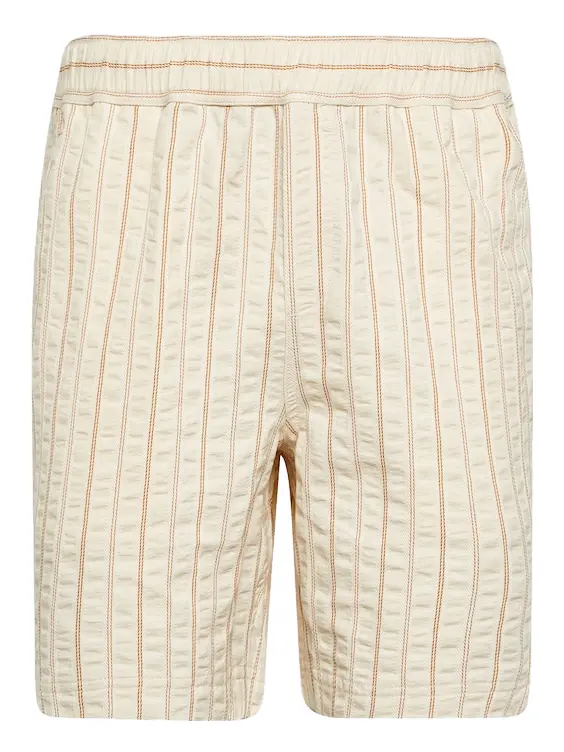 Orlebar Brown Louis Striped Cotton Shorts - White