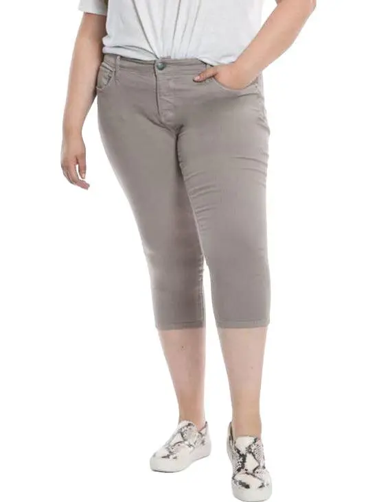 SLINK JEANS High-rise Capri Jeans - Ultimate Grey