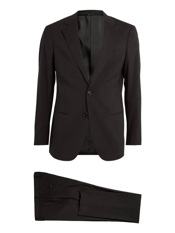Giorgio Armani Wool Two-piece Suit - Black