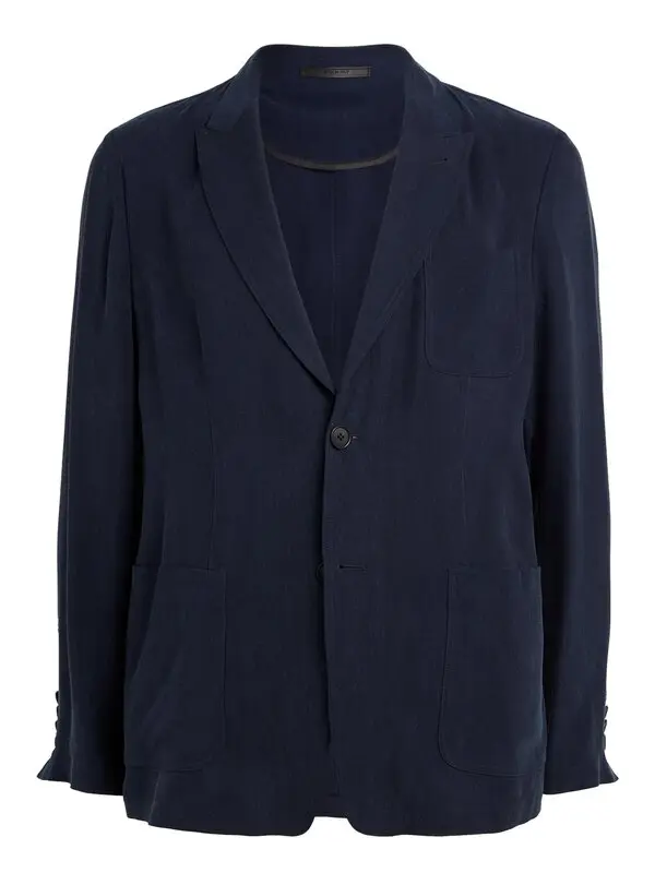Giorgio Armani Single-breasted Blazer - Blue