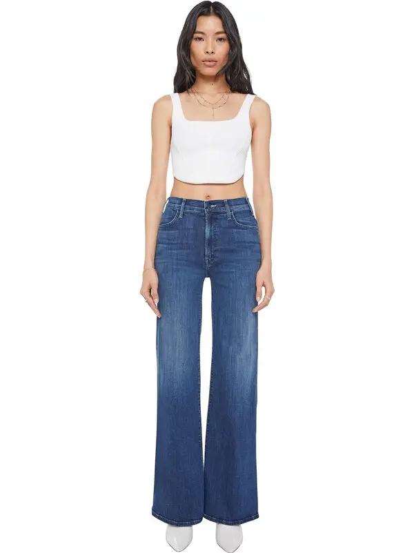 MOTHER The Hustler Roller Sneak Heirloom Jeans - Blue