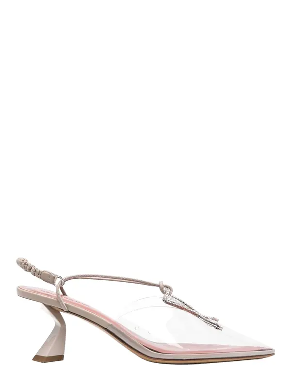 NENSI DOJAKA Crystal-embellished Slingback Sandals - Neutrals