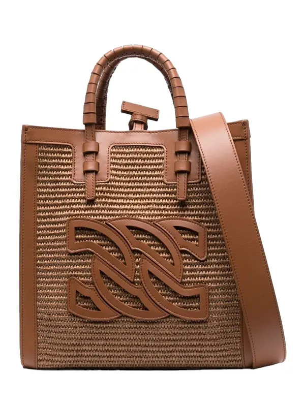 Casadei Baurivage Woven Tote Bag - Brown